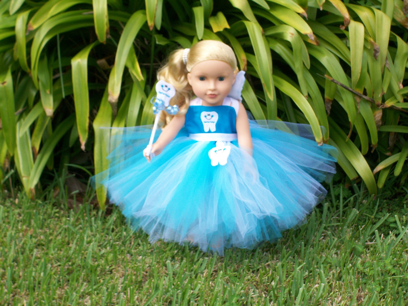 The Hair Bow Factory Tooth Fairy Inspired Turquoise and White Tutu ...
