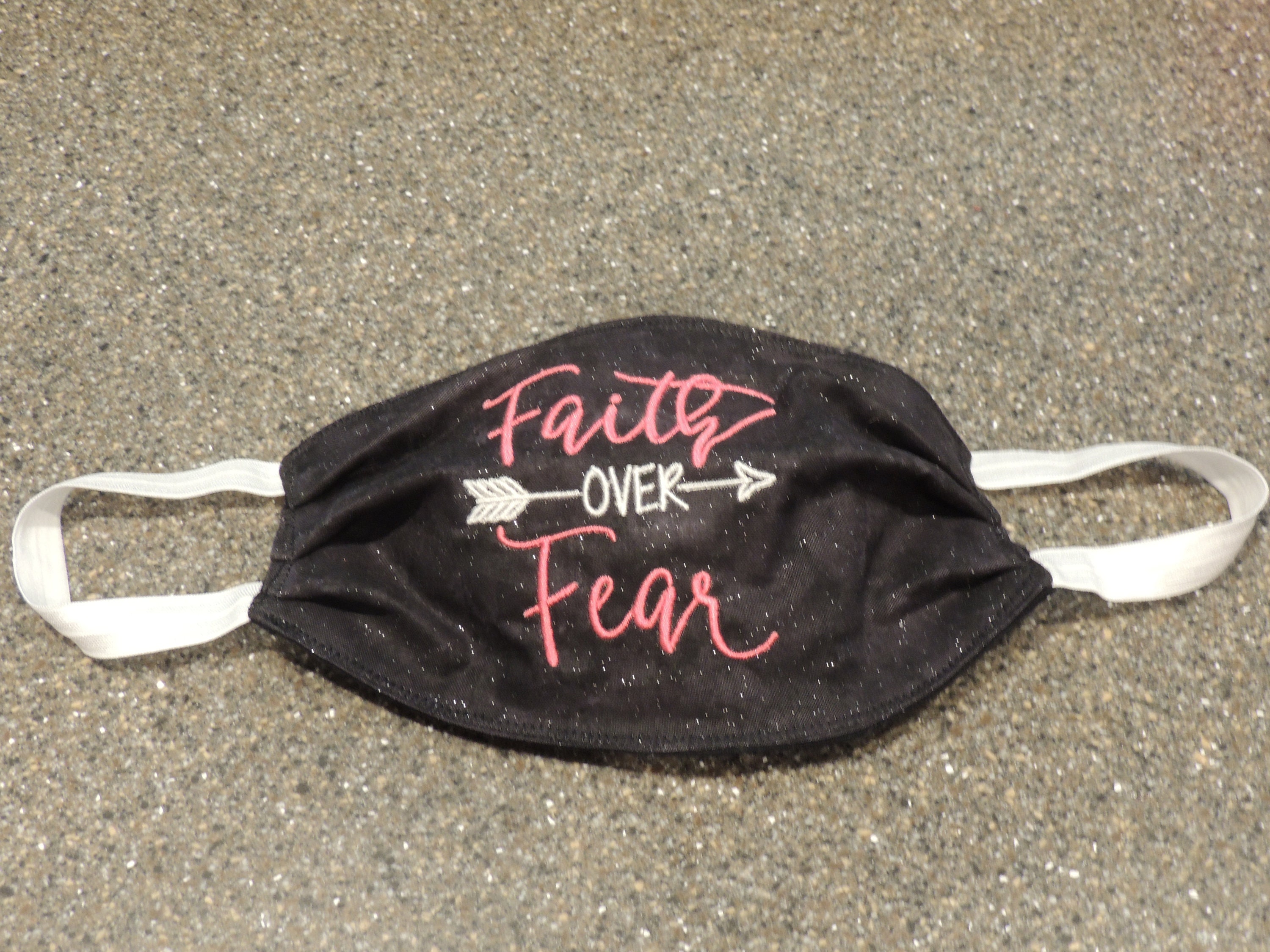 The Hair Bow Factory Faith Over Fear Adult Face Mask Handmade | Etsy