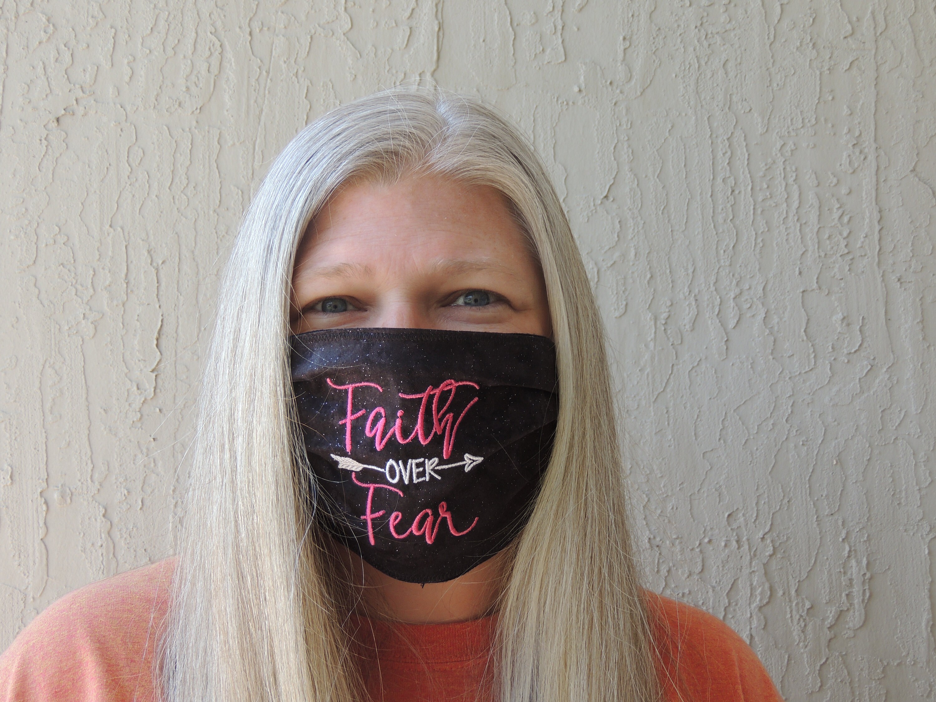The Hair Bow Factory Faith Over Fear Adult Face Mask Handmade | Etsy