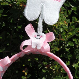 The Hair Bow Factory Tooth Fairy Pink and White headband Pick | Etsy