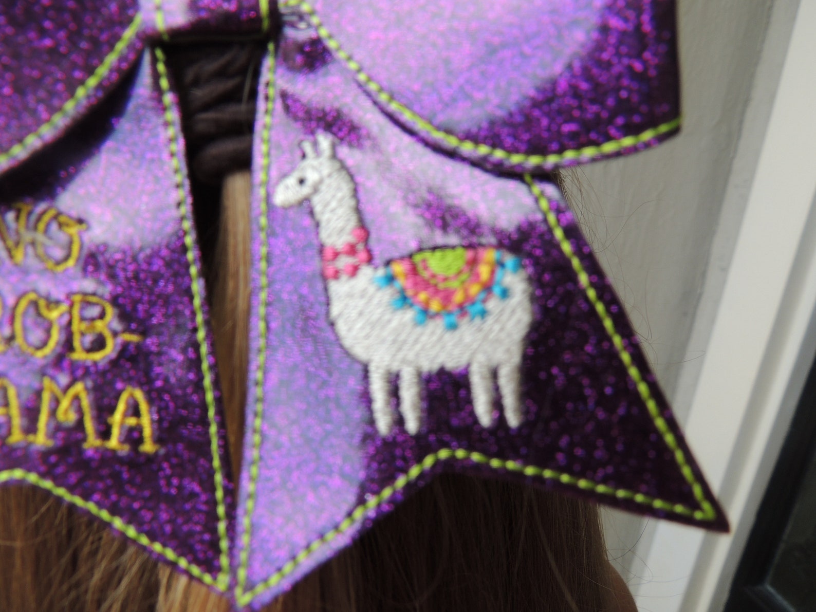 The Hair Bow Factory Purple No Prob Llama Vinyl Boutique Hair | Etsy