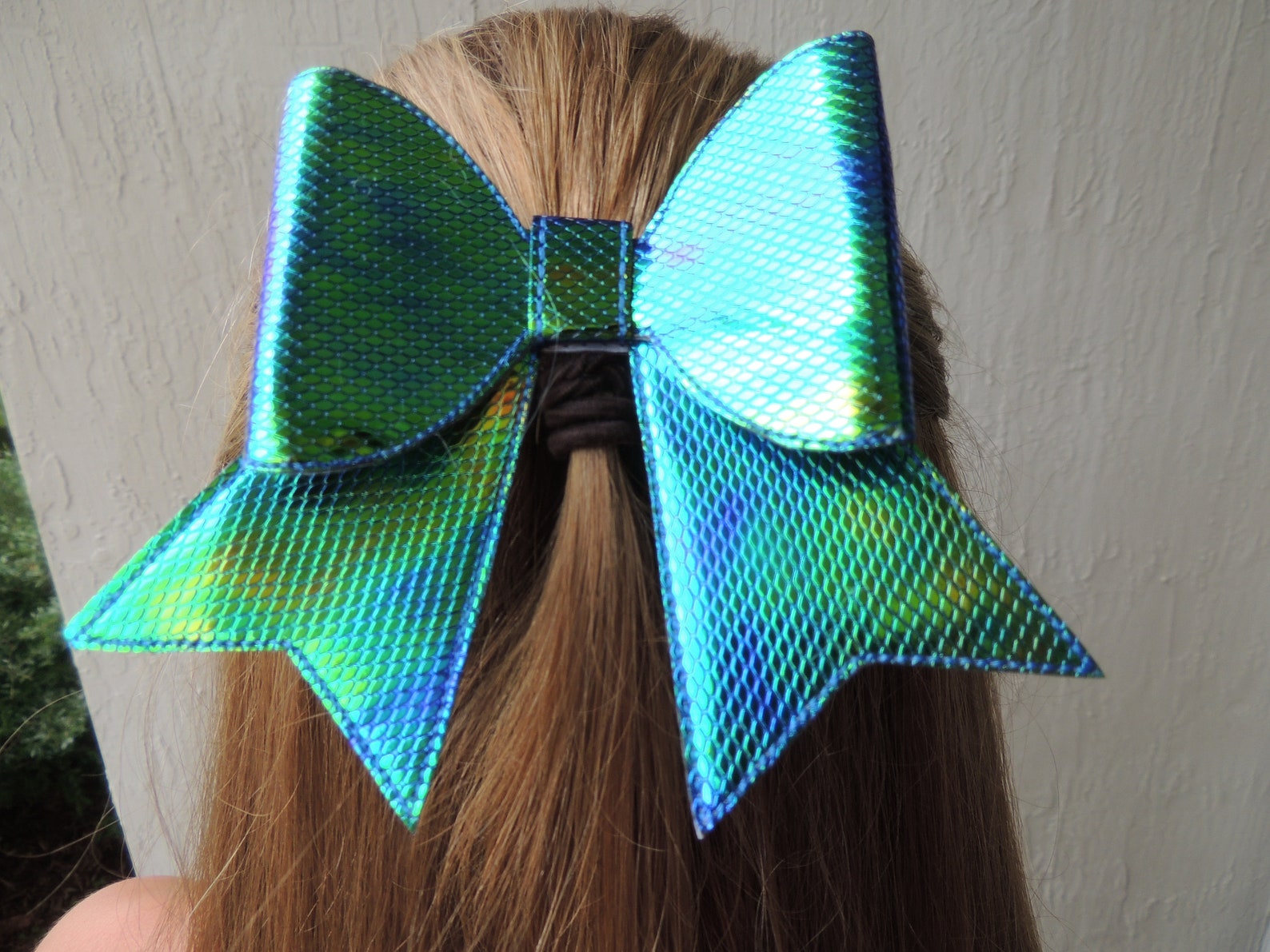 The Hair Bow Factory Peacock Vinyl Boutique Hair Bow | Etsy