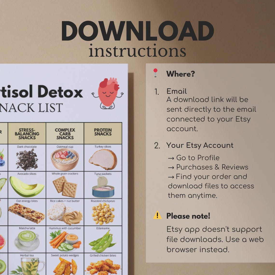 Cortisol Detox Snack List, Reduce Cortisol Foods, Healthy Snack Ideas ...