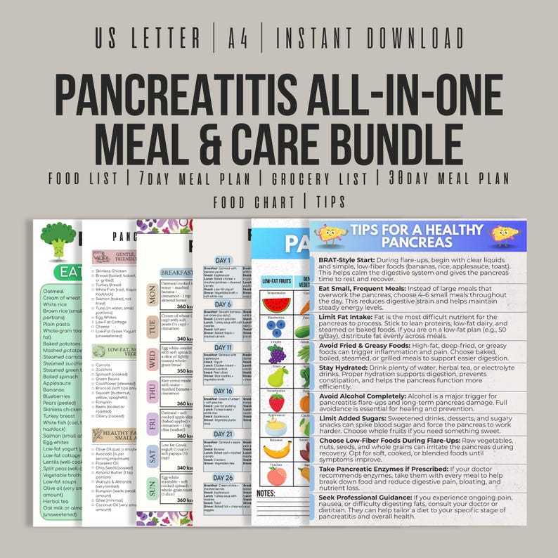 Pancreatitis All-in-one Meal & Care Bundle, Low Fat Food List, Gut ...