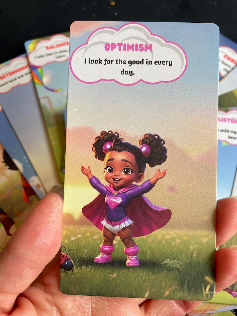 Positive Affirmation Cards for Kids - Unleash Your Superpowers | Build ...