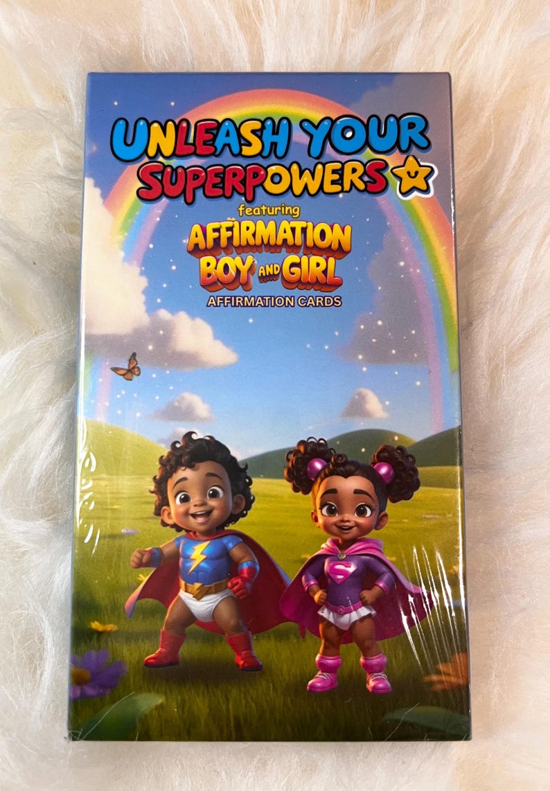 Positive Affirmation Cards for Kids - Unleash Your Superpowers | Build ...