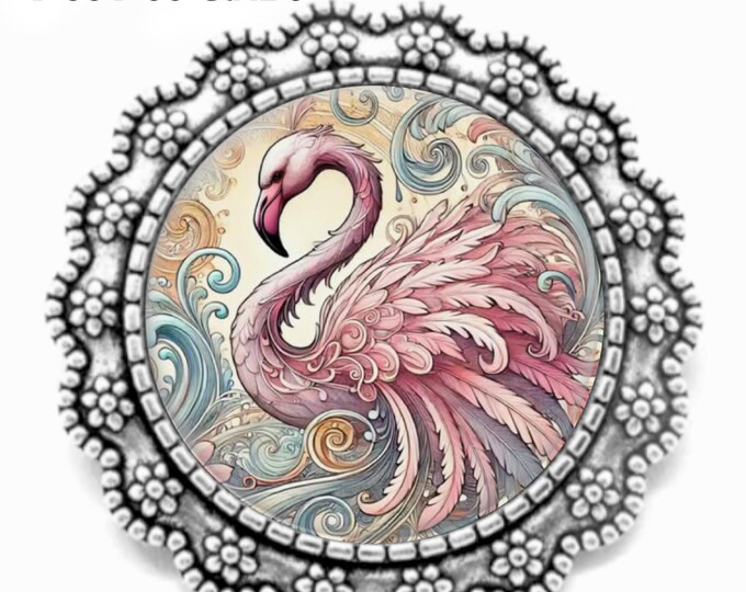 Vintage Flamingo Brooch: Pink Rhinestone Enamel Gold Tone Pin - Etsy