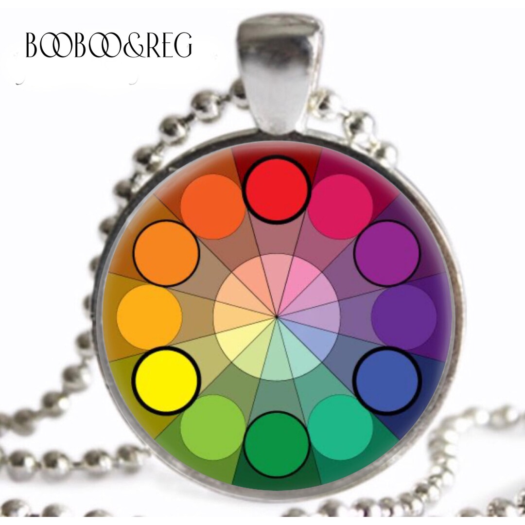 Artist Color Wheel Necklace: Painter Art Teacher Christmas Birthday ...