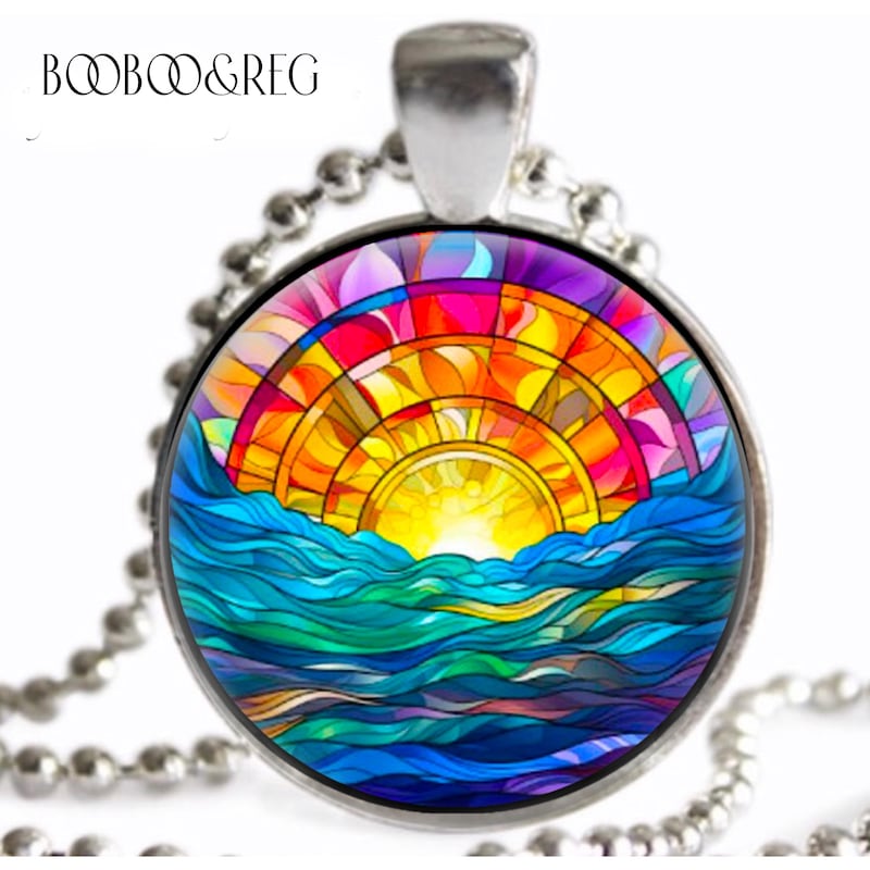 T Ocean Necklace - Etsy