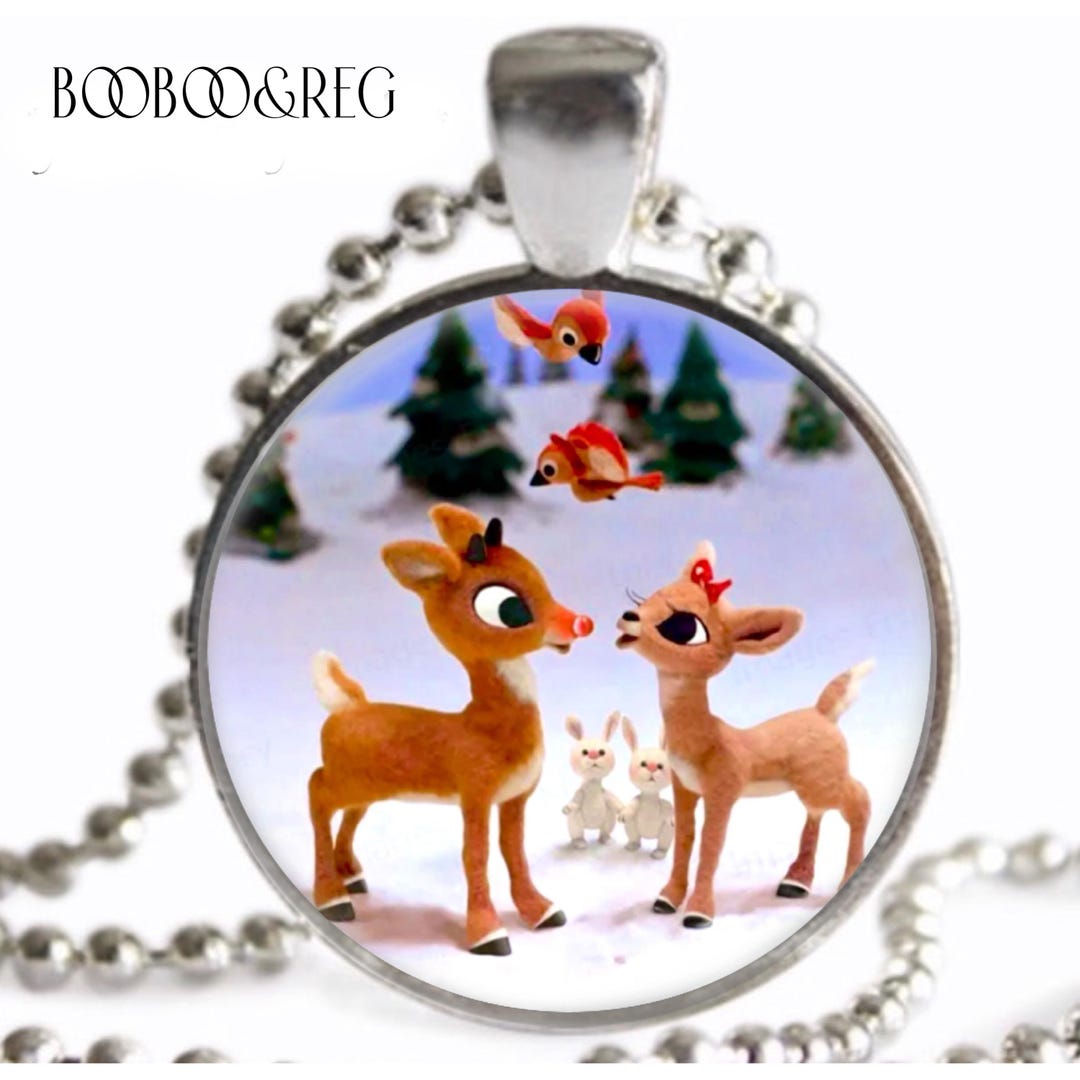 Rudolph the Red Nosed Reindeer NECKLACE Girlfriend Reindeer Clarice ...