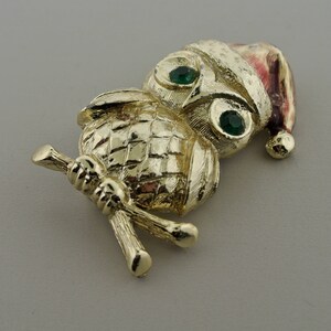 Tancer II Christmas Owl Brooch. - Etsy