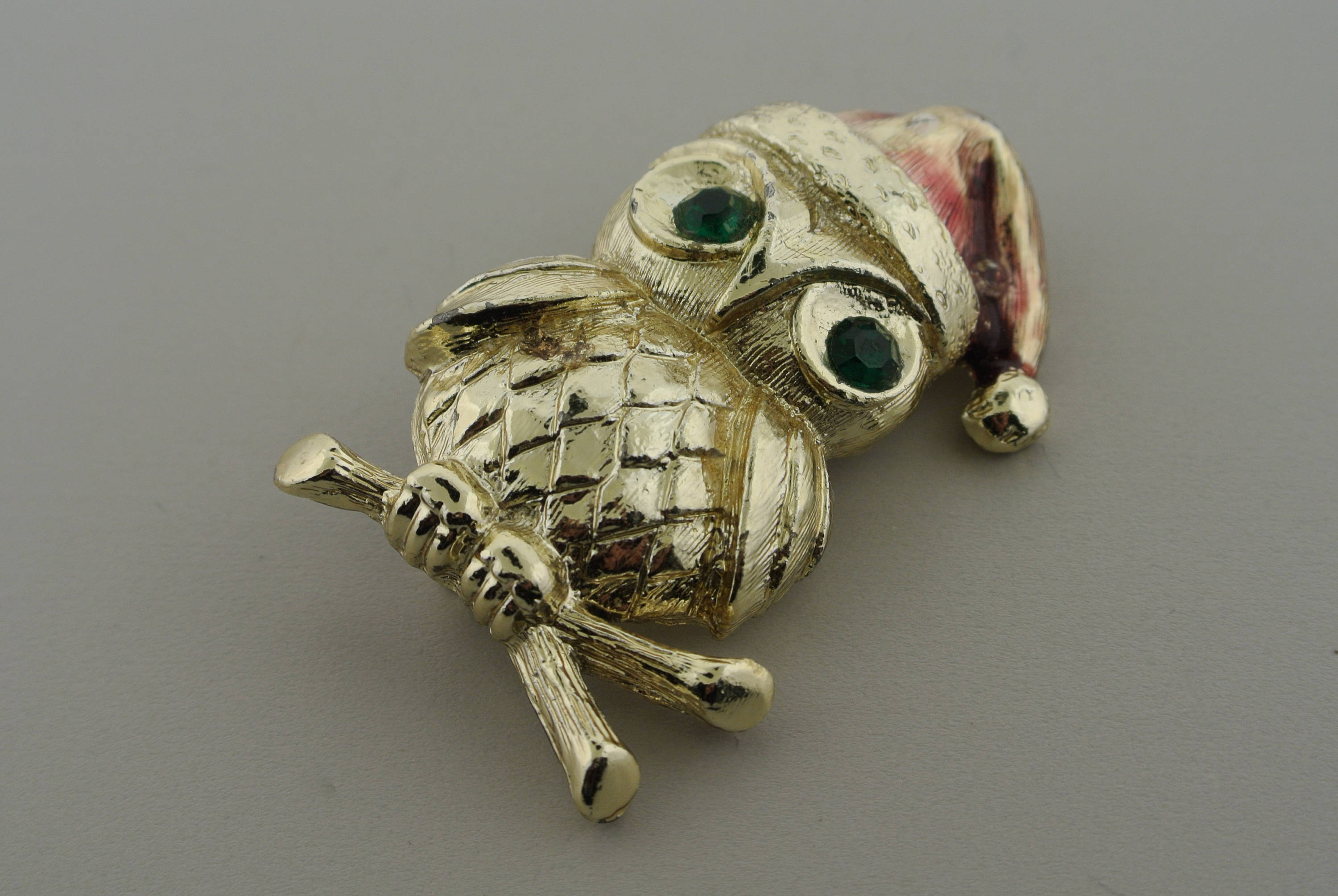 Tancer II Christmas Owl Brooch. - Etsy