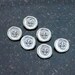 6 Fleur De Lis Silver Metal Buttons Victorian Metal Shank Ancient Rome ...