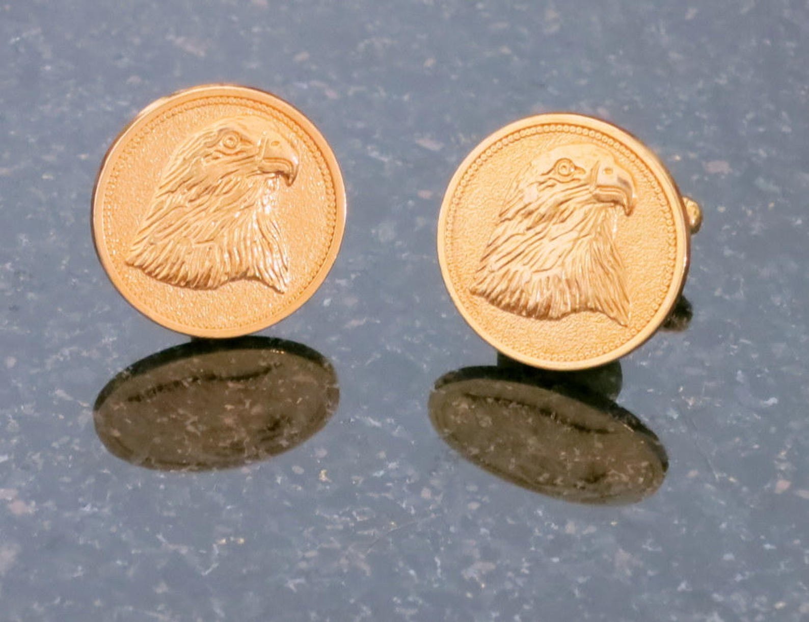 Patriotic American Bald Eagle Gold Cufflinks Finely Detailed | Etsy