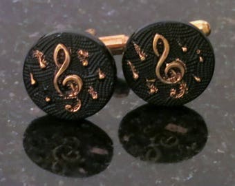 Music Note Cufflinks - Etsy