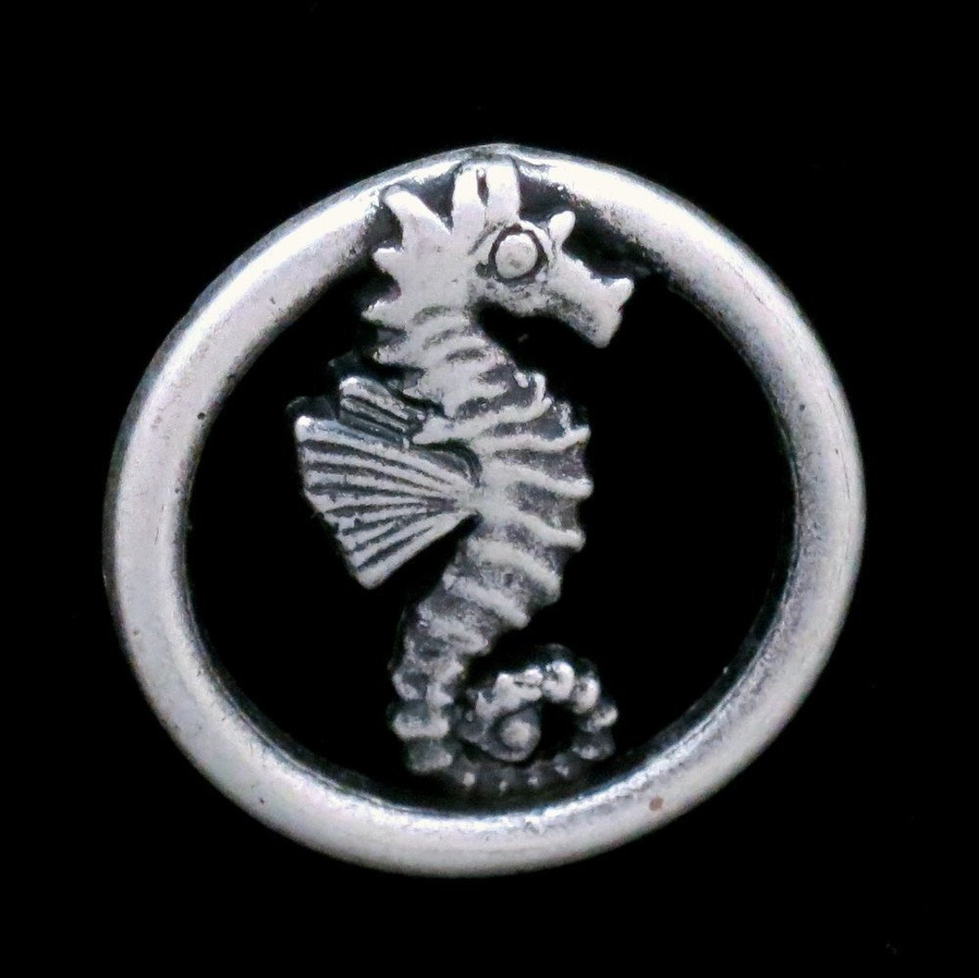 Seahorse, Tropical, Island Sculptural Button Nicky Epstein Antique ...