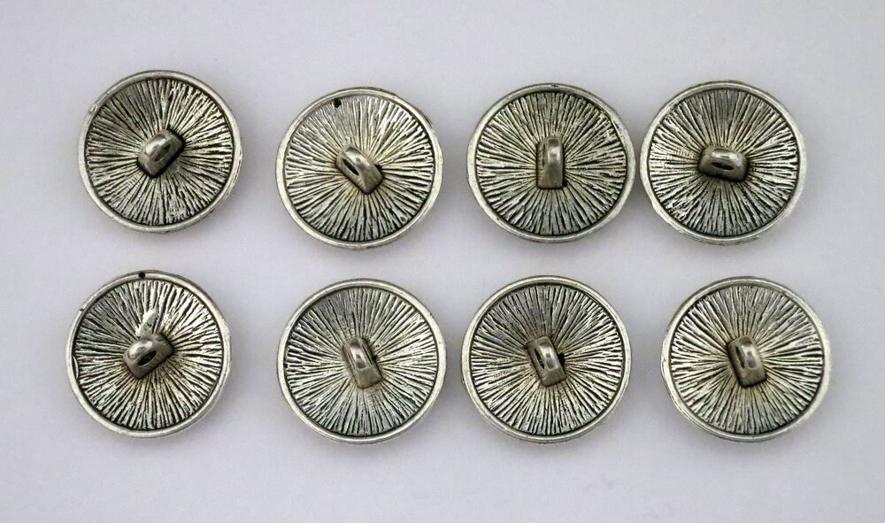6 Silver Colored Metal Buttons Celtic Knot Gaelic Irish Ireland Buttons ...