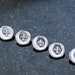 6 Fleur De Lis Silver Metal Buttons Victorian Metal Shank Ancient Rome ...