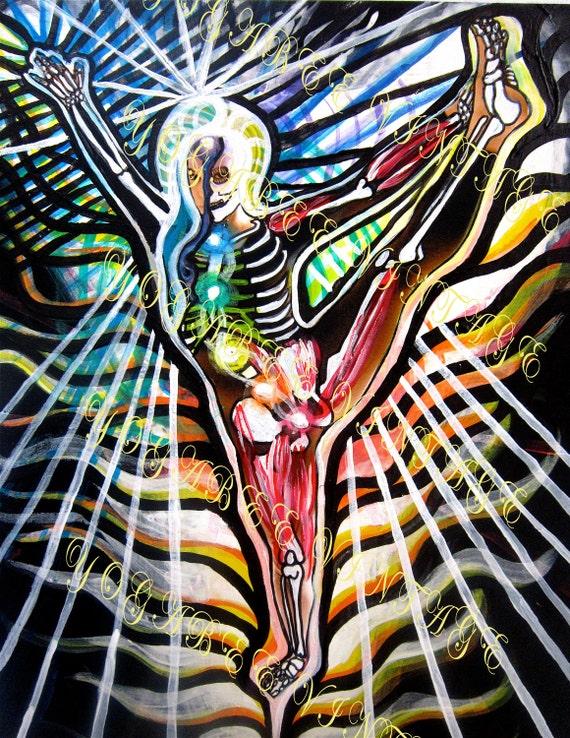 Yoga Art Anatomy Studio Series: Standing Vishnu Couch Pose 8 | Etsy