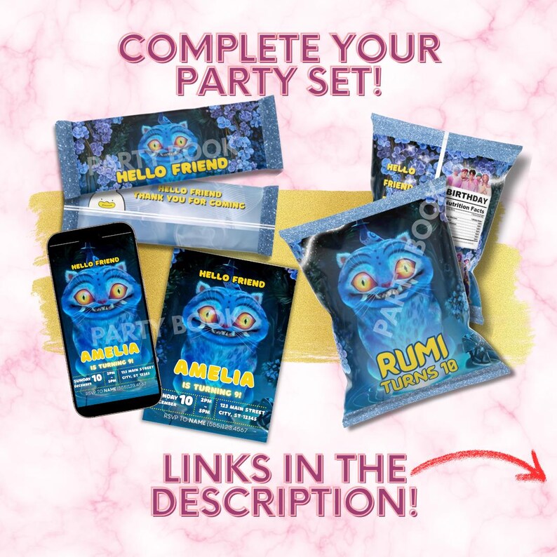 Derpy Tiger Candy Bar Wrapper | Kpop Demon Hunters Party Favor ...