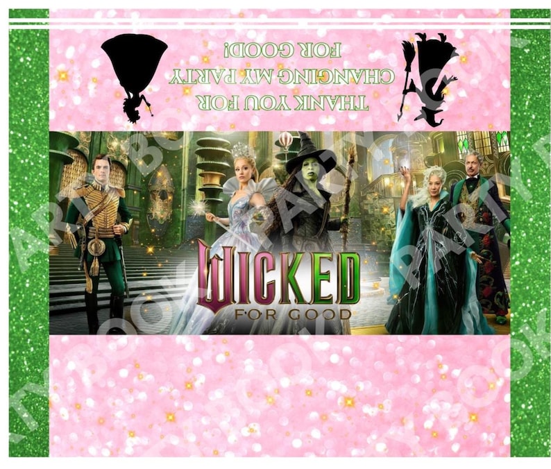 Wicked 2 Candy Bar Wrapper PNG | Chocolate Wrapper Printable | for Good ...