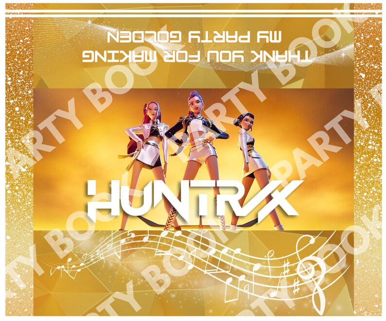Envoltorio de chocolate Golden Huntrix PNG / Envoltorio de barra de ...