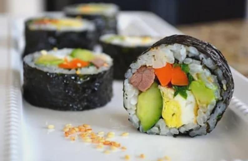 Authentic Korean Kimbap Rolls Recipe With Bulgogi Beef and Fresh ...
