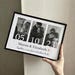 Personalized Anniversary Date Photo Frame,custom Couple Collage Picture ...