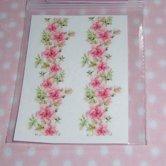 Flower Decal for Dollhouses Miniature Flower Sticker - Etsy