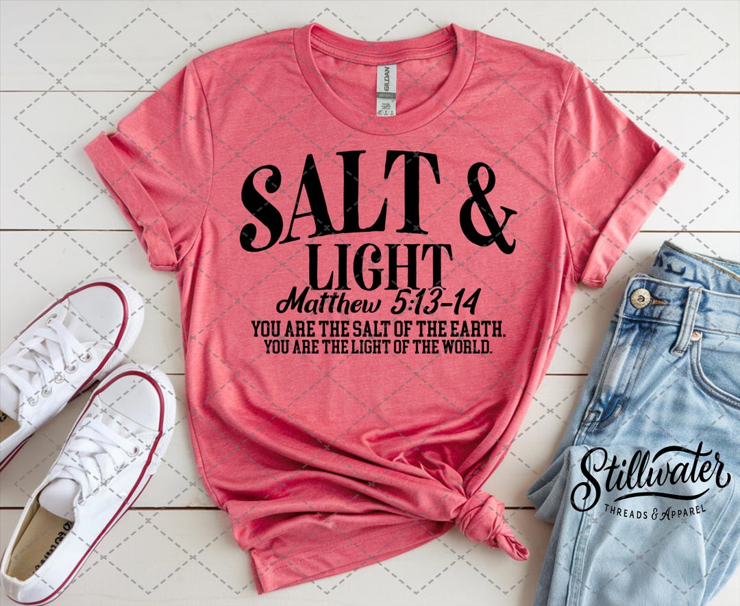 Salt & Light Bible Verse - Etsy
