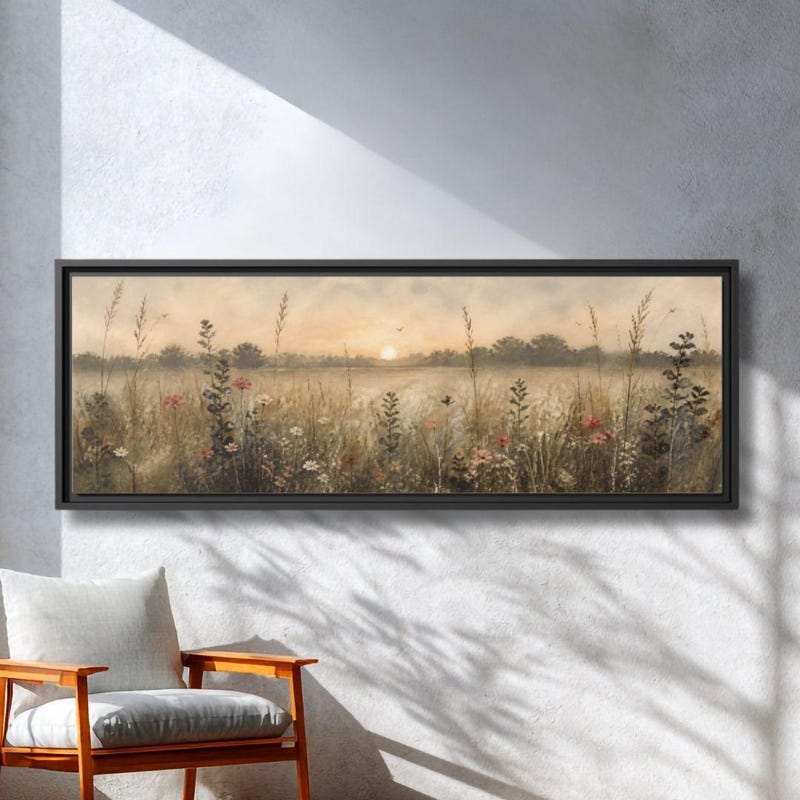 Meadow Canvas Art Large - Etsy