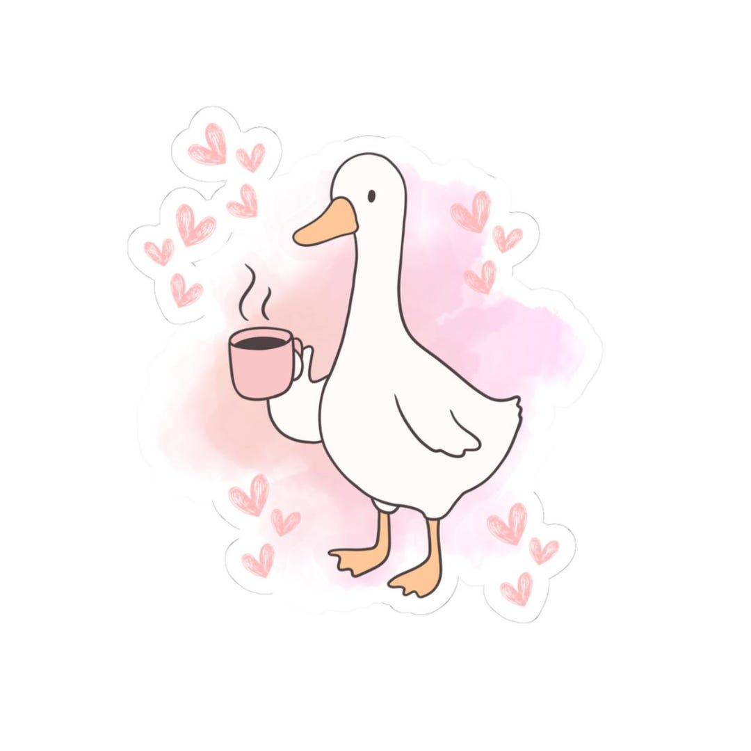 Cute Duck Sticker - Etsy