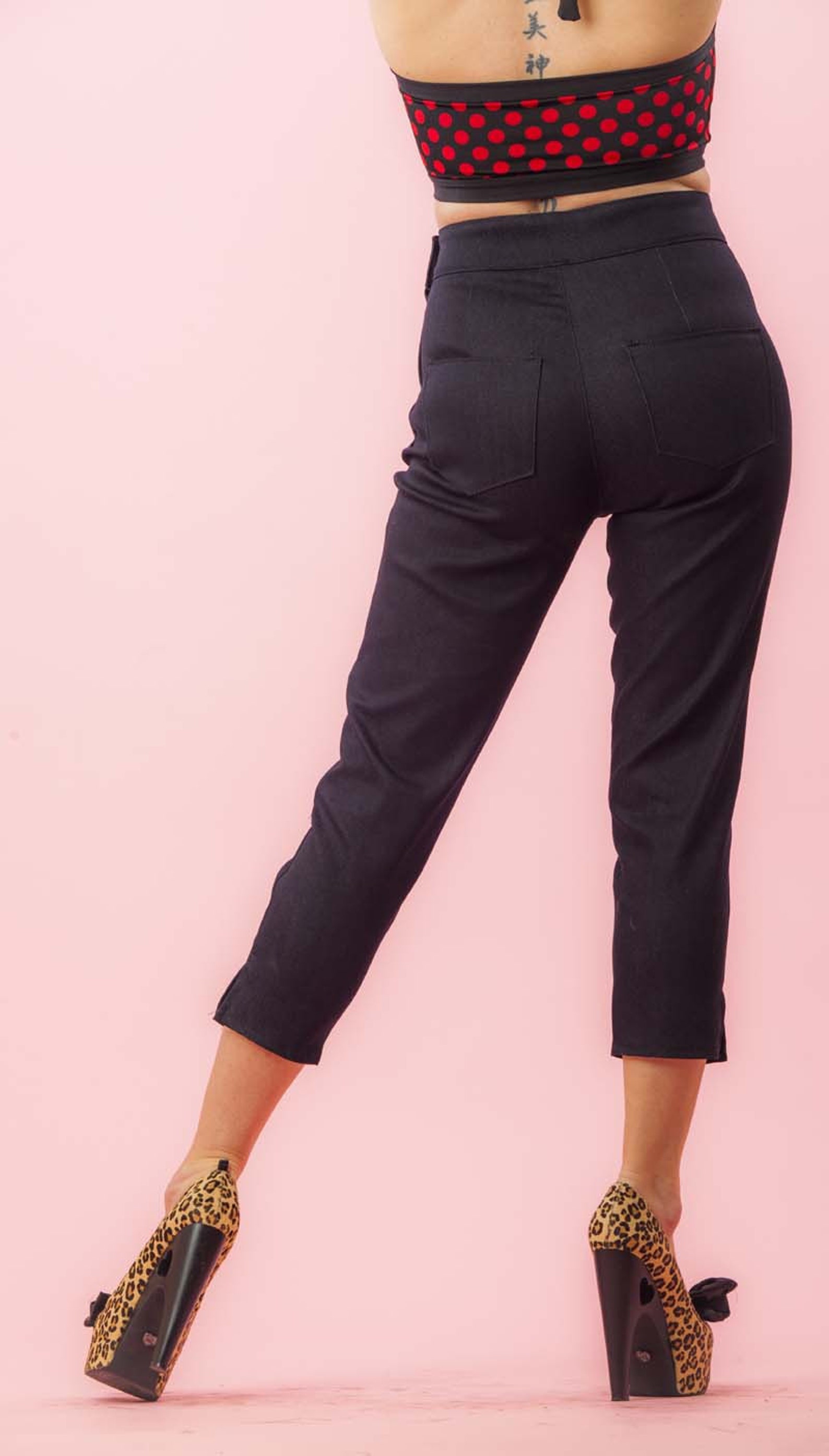 Side Zip Capri Pants Denim Retro / Rockabilly / Vintage 50s Pinup ...