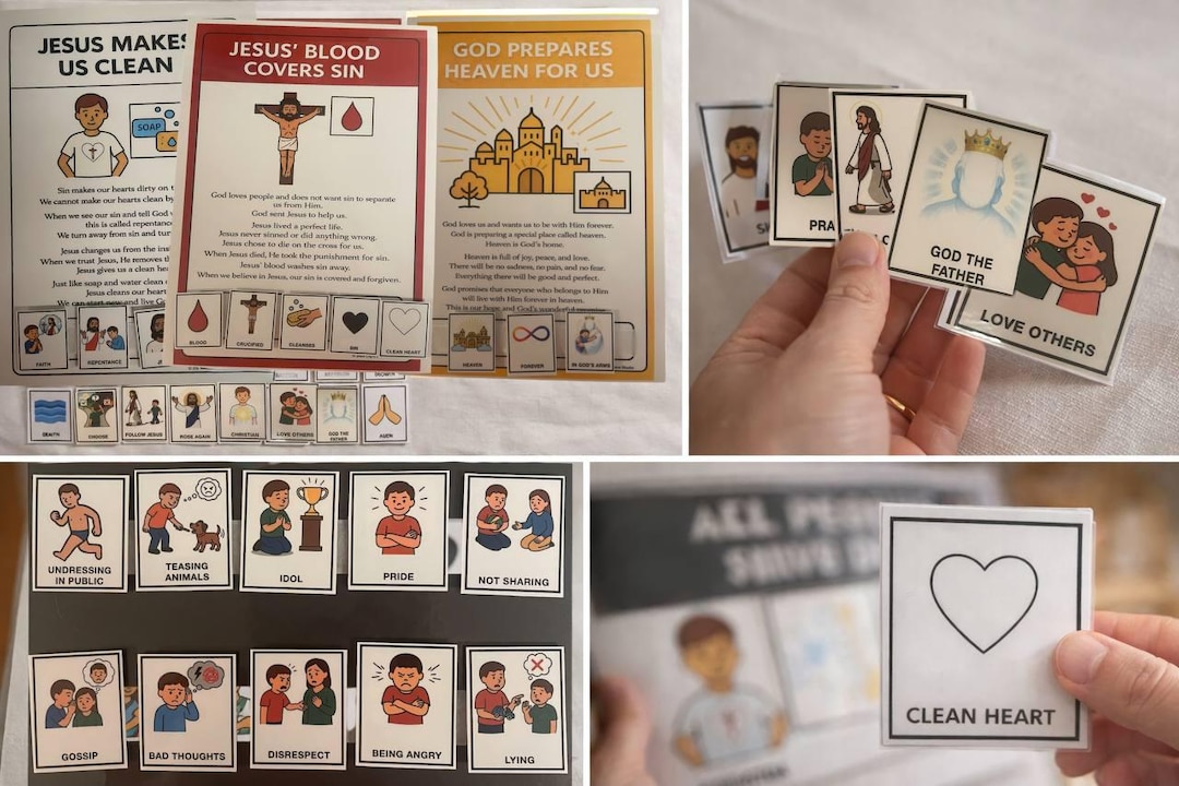 Visual Gospel Cards | Christian Teaching Set for Autism & Special Needs ...