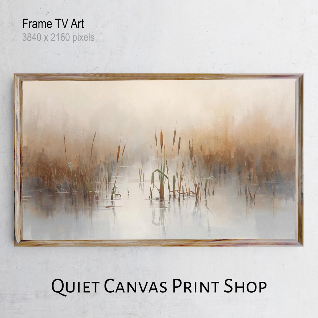 Rustic Spring Wetland Frame TV Art, Farmhouse Decor (digital Download ...