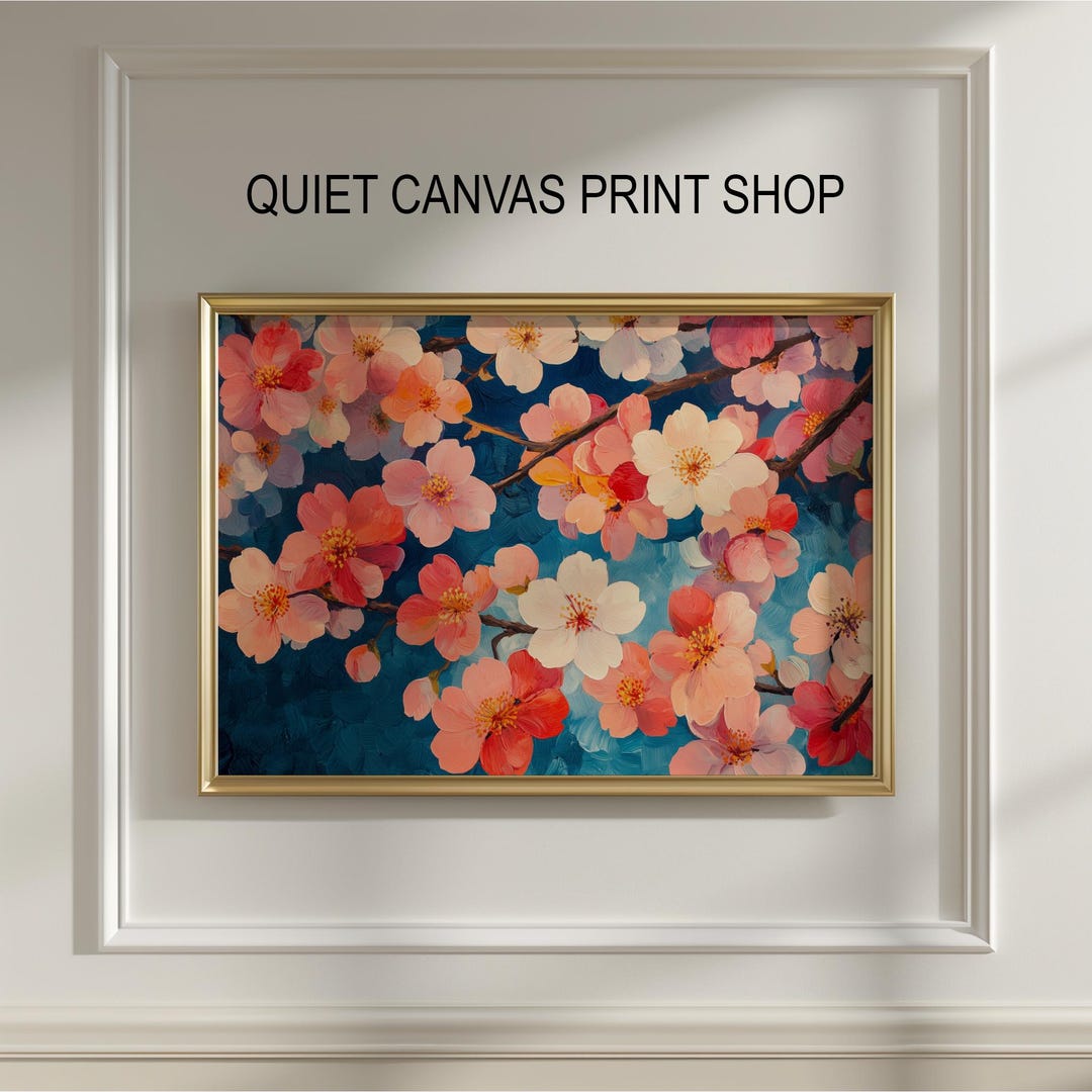 Cherry Blossom Painting - Japanese Sakura Watercolor Art (digital ...