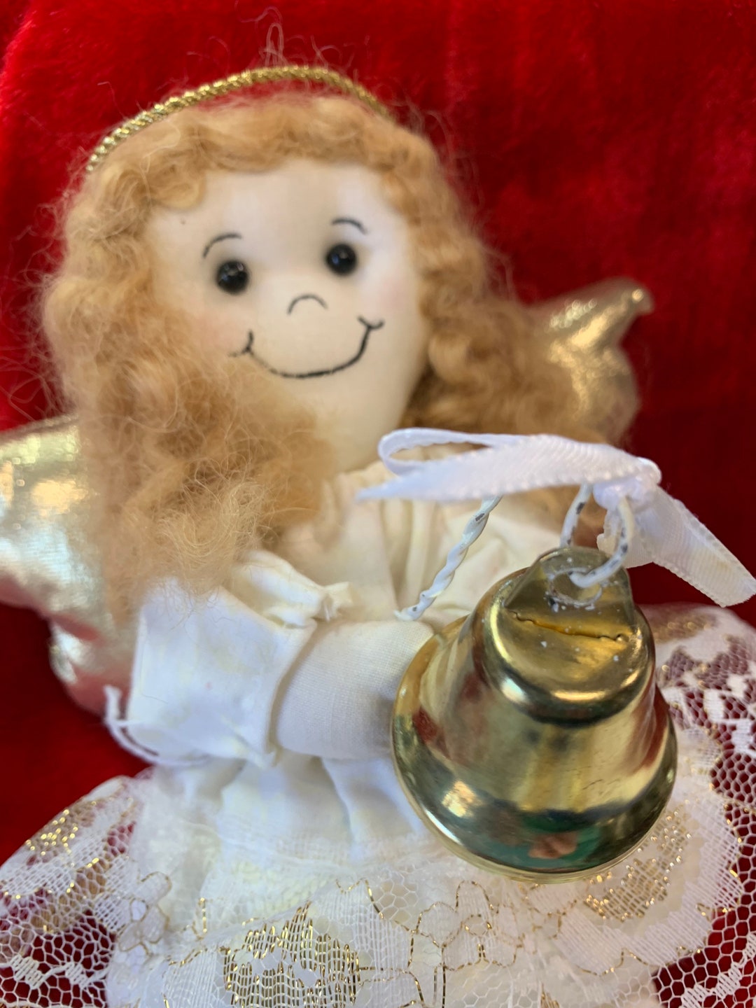 Vintage Angel Doll With Real Ringing Bell - Etsy