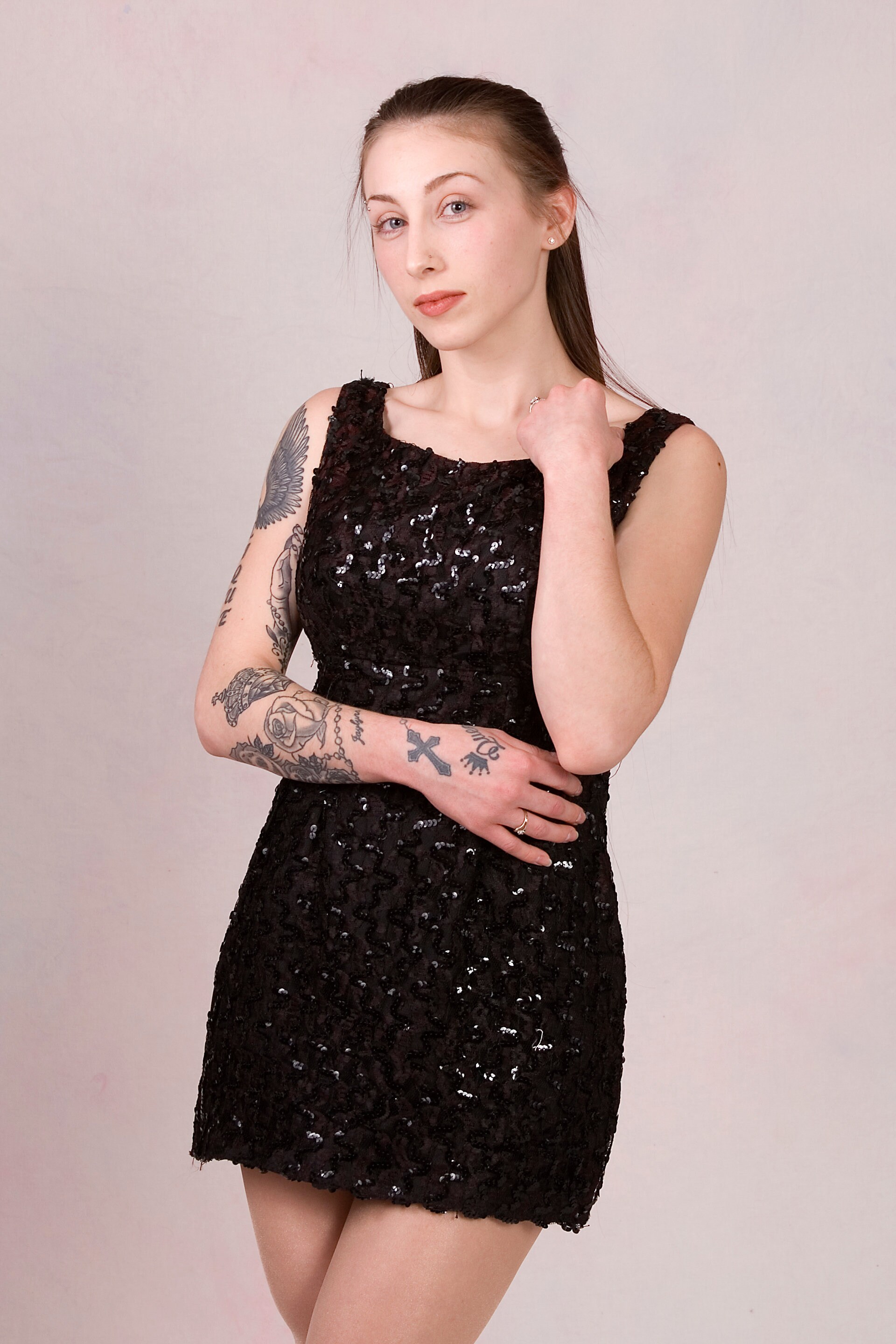 Vintage 1960's Black Sequin Mod Tank Mini Dress Size Small - Etsy