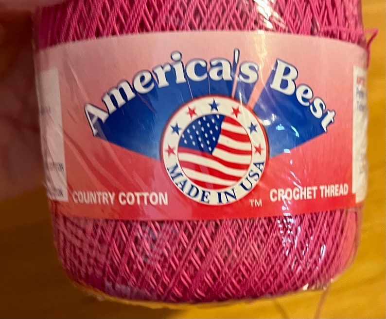Americas Best Crochet Thread Size 10, Raspberry Pink - Etsy Canada