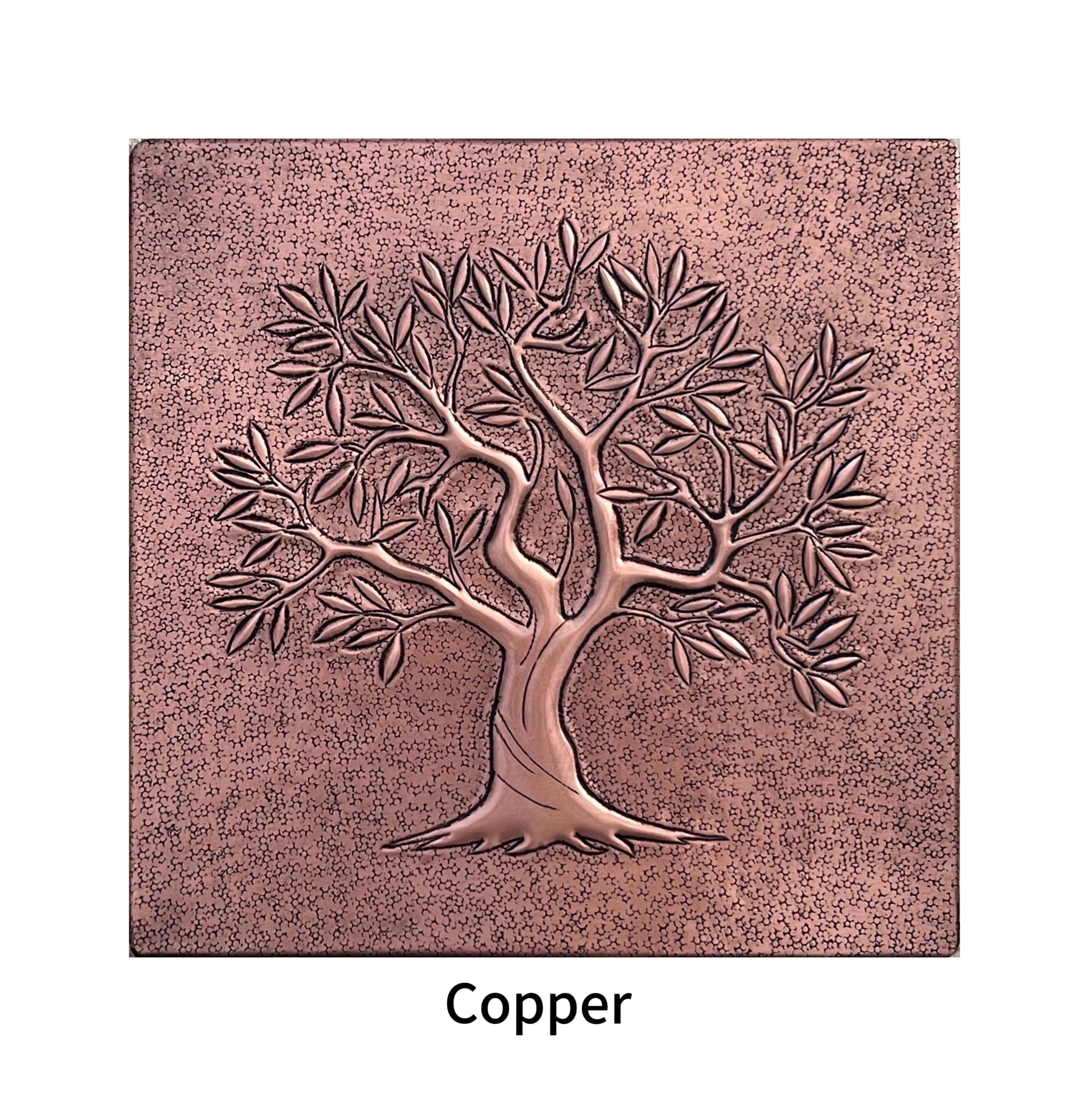 Hand-hammered Copper Tree of Life Backsplash Panel,kitchen Wall Art ...