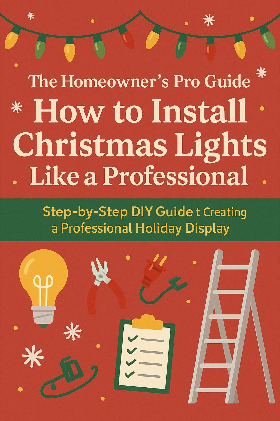 DIY Christmas Light Installation Guide | Step-by-step (PDF) - Etsy