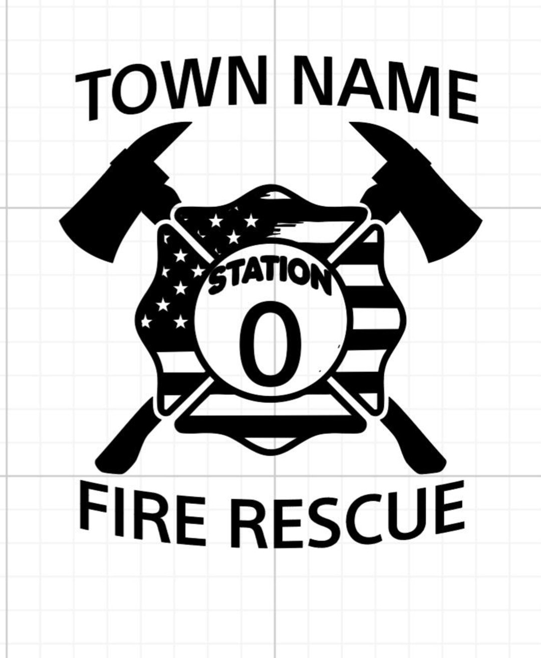 Custom Fire Rescue Station Decal - Etsy