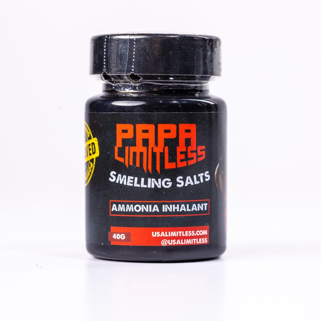 Papa Limitless Smelling Salts | Powerlifting Ammonia Inhalant | Heavy ...