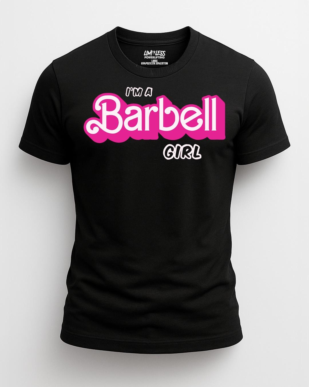 Barbell Girl Tee | Barbie-inspired Powerlifting Shirt | Women’s Gym Top ...