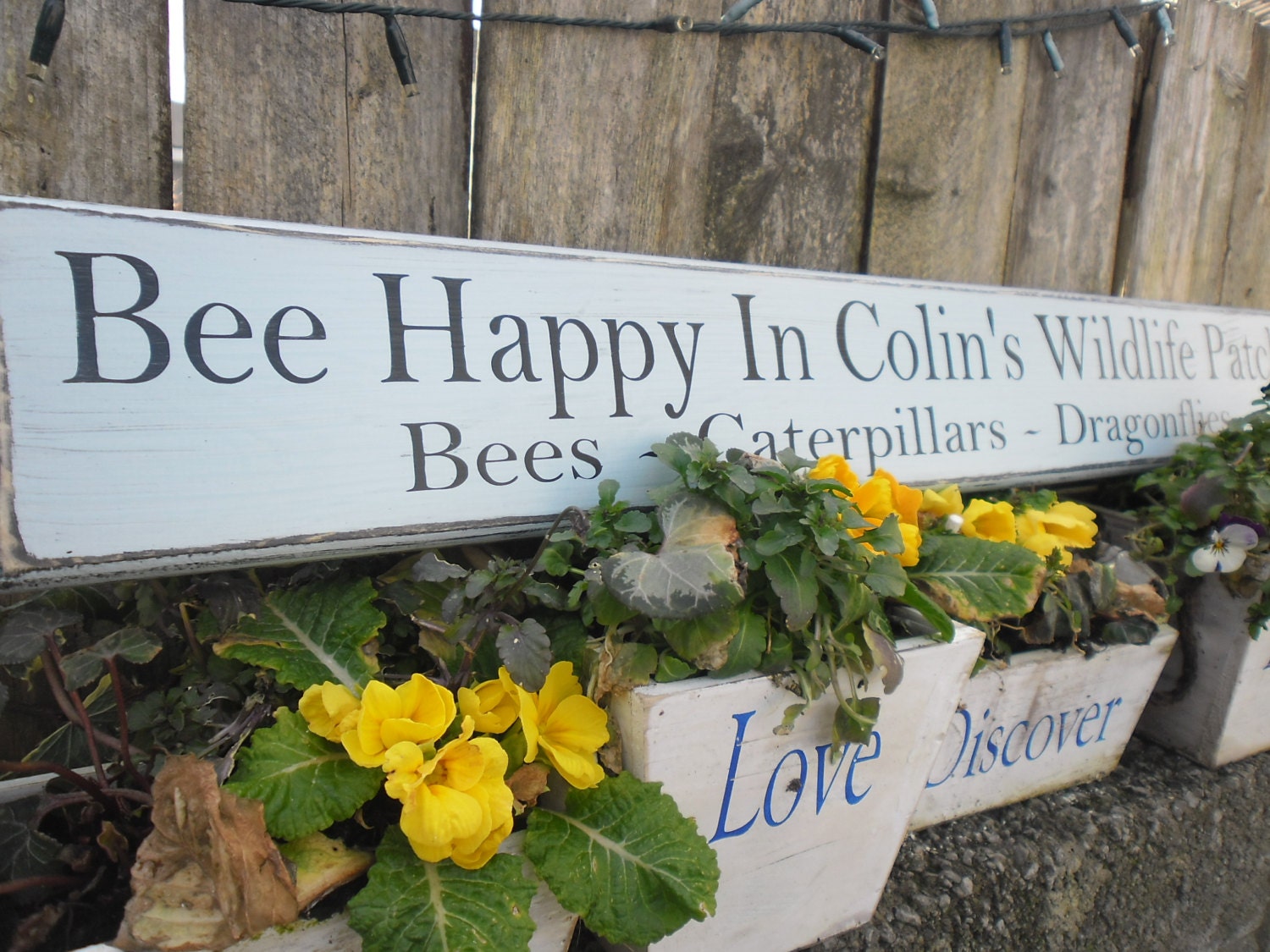 Allotment Sign Garden Sign Personalised Gift Vintage Shabby - Etsy UK