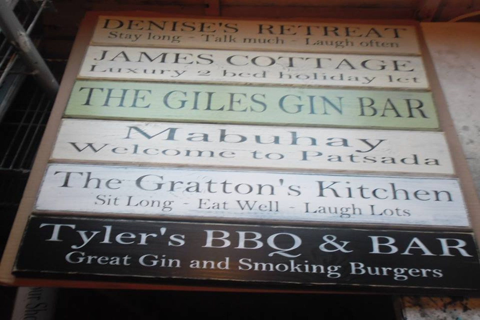 Personalised Vintage Wood Shabby Chic Signs LARGE Perfect - Etsy UK