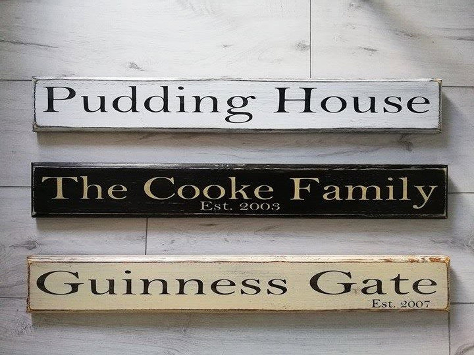 Personalised Vintage Wood Shabby Chic Signs LARGE Perfect - Etsy UK