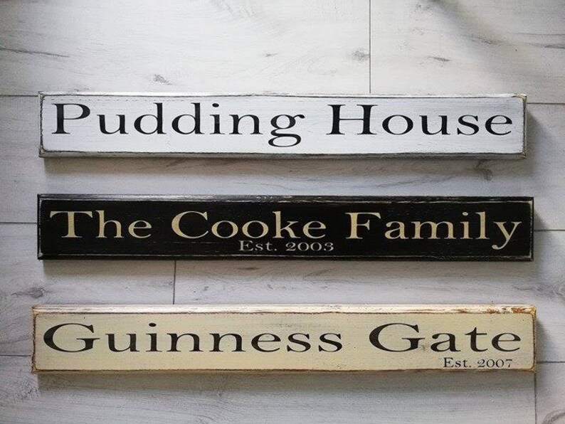 Personalised Vintage Wood Shabby Chic Signs LARGE Perfect - Etsy UK