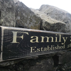 Wooden Family Sign Personalised Rustic Vintage Extra Large - Etsy UK