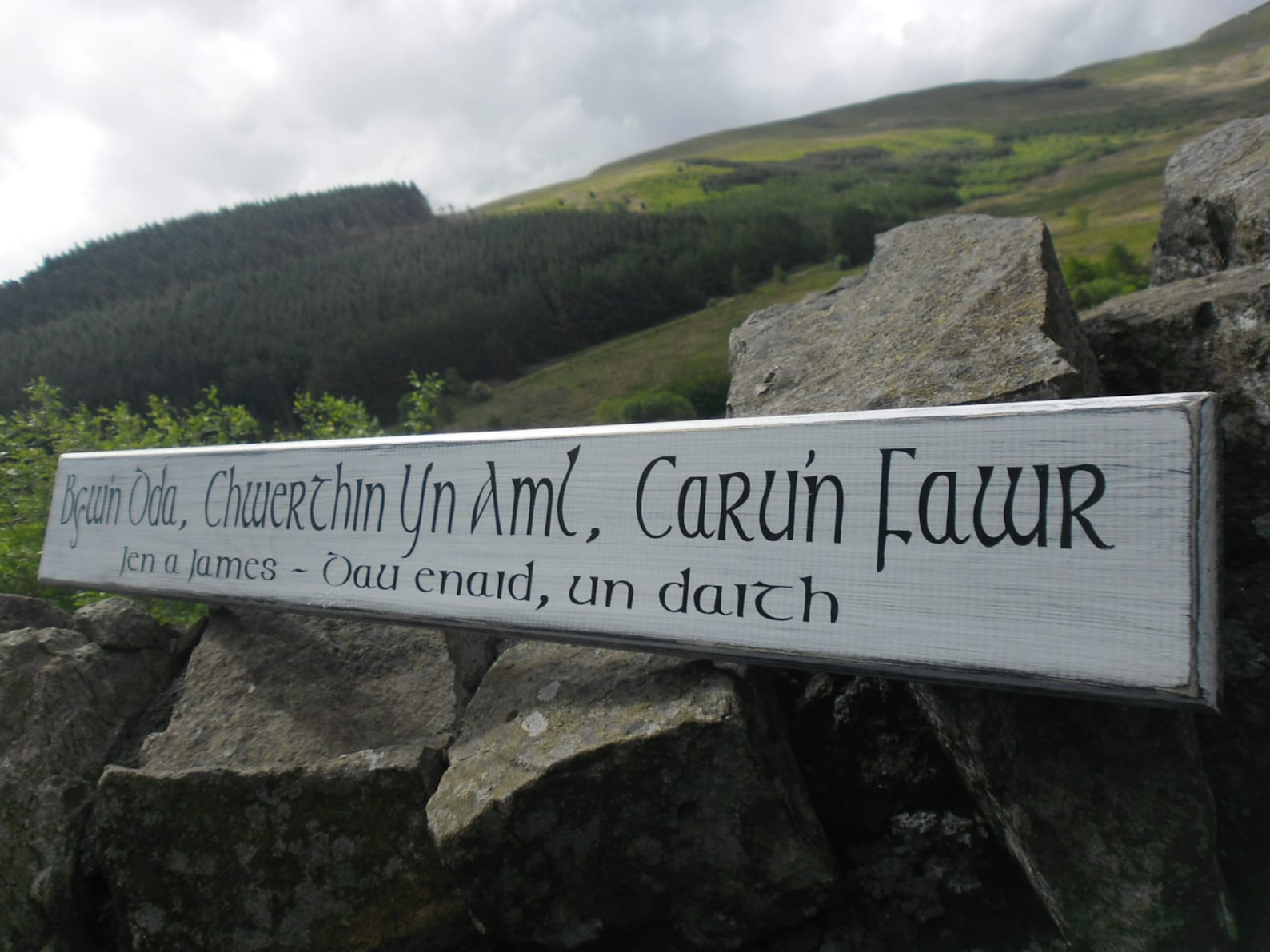 Welsh Wedding Sign Personalised Rustic Vintage Shabby Chic - Etsy UK